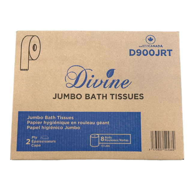 JRT Toilet Paper - 900' - 8 Rolls/CS